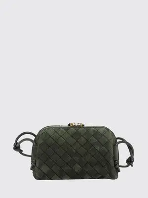 Bottega Veneta Concert Intrecciato Suede Leather Mini Bag - Green