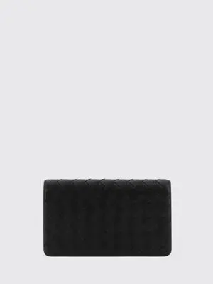 Bottega Veneta Intrecciato Nappa Leather Wallet On Chain Mini Bag - Black