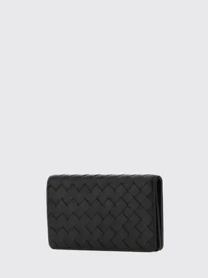 Bottega Veneta Intrecciato Nappa Leather Wallet On Chain - Black