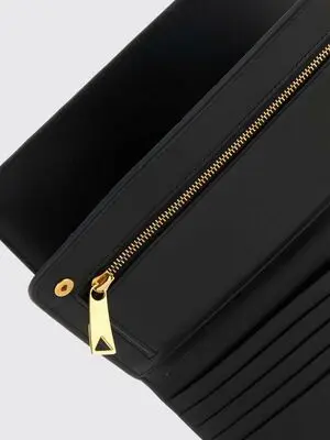Bottega Veneta Intrecciato Nappa Leather Wallet On Chain - Black
