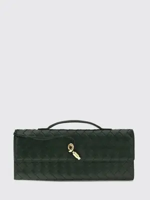 Bottega Veneta Medium Andiamo Intrecciato Lambskin Top Handle Bag - Green