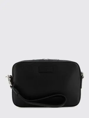 Gucci Embossed Calfskin Camera Bag With Logo And Removable Strap - Black