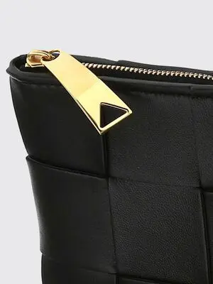 Bottega Veneta Rectangular Clutch In Intrecciato Lambskin With Zip Closure