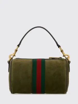 Gucci Ophidia Cylindrical Shoulder Bag With Web Stripe - Green