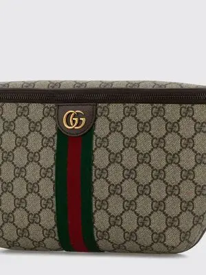 Gucci Gg Supreme Belt Bag With Monogram And Web Stripe