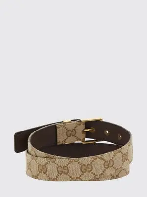 Gucci Gg Monogram Cotton-blend Jacquard Belt