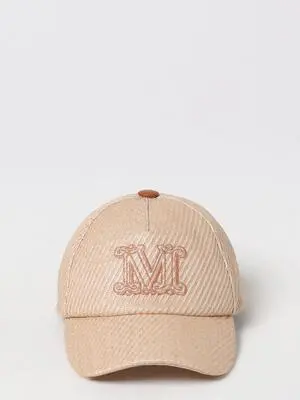 Max Mara Raffia Hat With Embroidered Logo