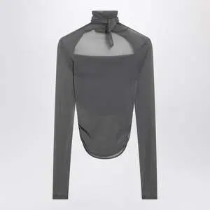 LEMAIRE Mesh Jersey Top - Silver