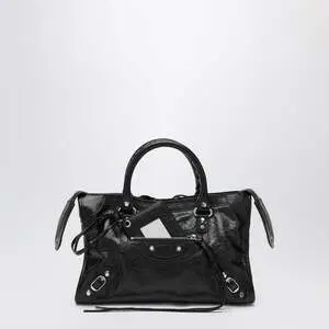 Balenciaga Le City Small Lambskin Leather Bag - Black