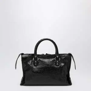 Balenciaga Le City Small Lambskin Leather Bag - Black