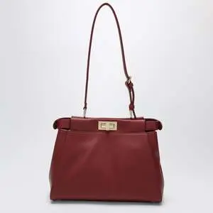 Fendi Dark Peekaboo Soft Large Bag - Red