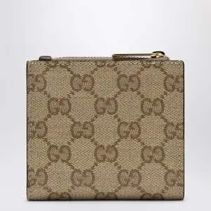 Gucci Beige Sand Wallet With Multicoloured Compartments
