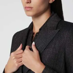 Tagliatore Double-breasted Jacket With Herringbone Pattern
