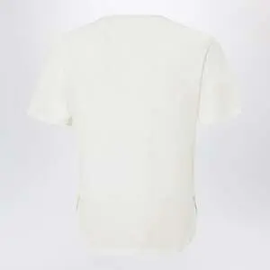 Fendi Graphic Print V-neck T-shirt - White