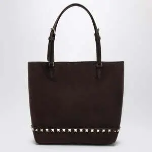 Valentino Garavani Rockstud Bag In Suede