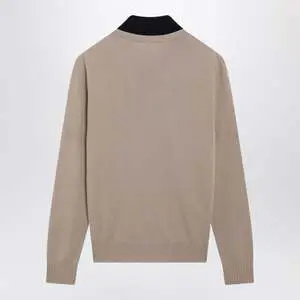 Miu Miu White And Blue Turtleneck Sweater In Cashmere