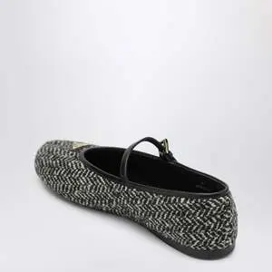 Prada Ballerinas In Fabric With /black Pattern