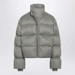 Rick Owens Turtle Jacket In Dark Pearl Nylon - Cream