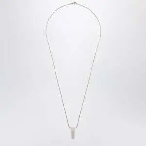 Rick Owens Palladium Brass Trunk Pendant Necklace