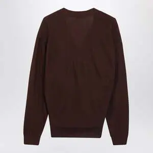 LEMAIRE Twisted Mahogany Merino Wool Cardigan