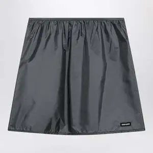 Miu Miu Technical Fabric Skirt - Gray