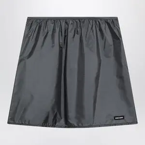 Miu Miu Technical Fabric Skirt - Gray