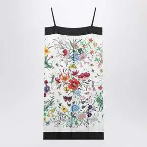 Gucci Flora Printed Silk Twill Dress - Multicolor