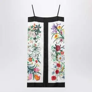 Gucci Flora Printed Silk Twill Dress - Multicolor