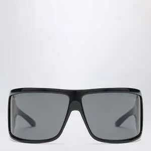 Gucci Shield Sunglasses With Injection Frame - Black