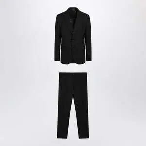 Dolce & Gabbana Martini Light Virgin Wool Suit - Black