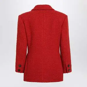 Saint Laurent Roux Tweed Jacket In Virgin Wool