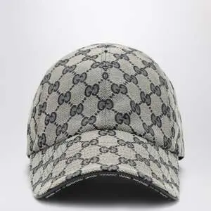 Gucci Blue Gg Cotton Canvas Baseball Cap