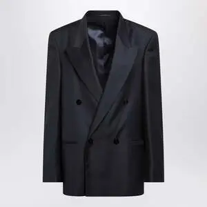 Gucci Double-breasted Japan Wool Jacket - Blue