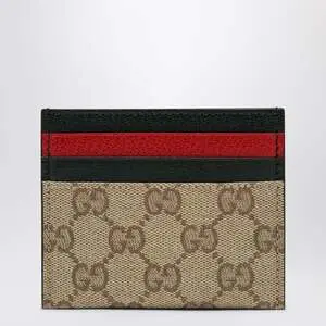 Gucci Card Holder In Gg Coated Fabric