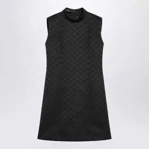 Gucci Gg Jacquard Viscose Dress - Black