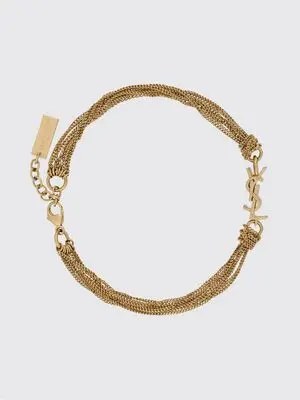 Saint Laurent Metal Bracelet With Engraved Logo Detail - Multicolor