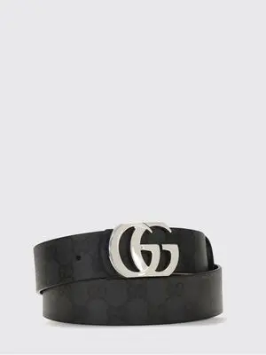Gucci Gg Marmont Reversible Monogram Cotton Canvas Belt