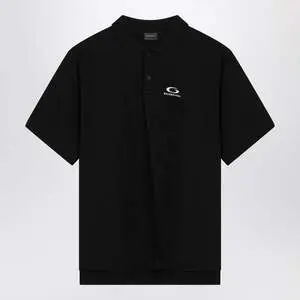 Balenciaga Laurel Classic Regular Polo Shirt - Black