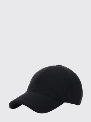 Saint Laurent Classic Wool Baseball Cap With A Minimal Design - Black