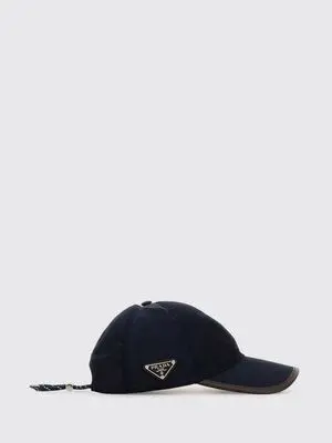 Prada Technical Fabric Baseball Cap - Blue