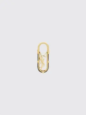 Saint Laurent Cassandre Metal Keychain With Monogram - Gold