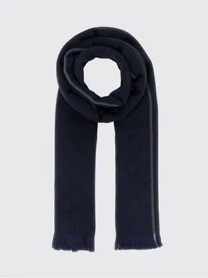 Gucci Double-faced Jacquard Gg Wool Scarf - Blue