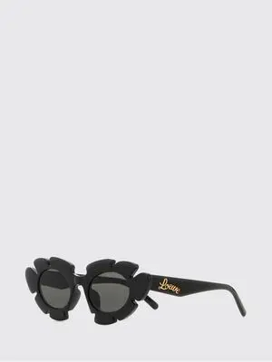 Loewe Acetate Cat-eye Sunglasses With Flower Design - Black
