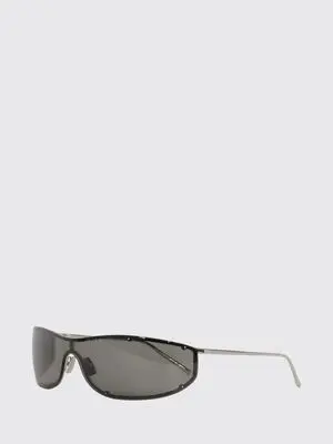 Saint Laurent Metal Mask Sunglasses With Nylon Lenses - Gray