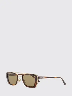 Saint Laurent Tortoiseshell Cat-eye Sunglasses With Metal Double Bridge - Brown