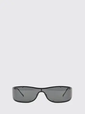 Saint Laurent Metal Mask Sunglasses With Nylon Lenses - Black