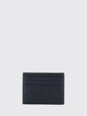 Bottega Veneta Woven Calfskin Flat Card Holder