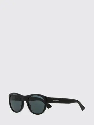 Saint Laurent Cat-eye Sunglasses In Acetate With Contrasting Logo - Black