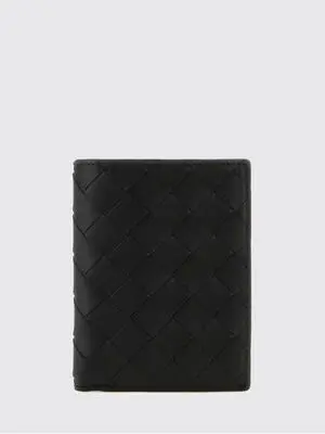 Bottega Veneta Intrecciato Woven Calfskin Leather Bifold Wallet - Black
