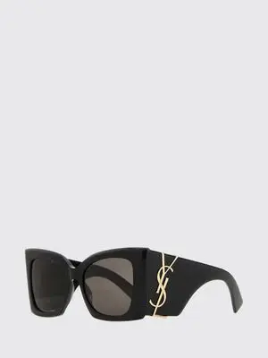 Saint Laurent Cat-eye Acetate Sunglasses With Monogram - Black